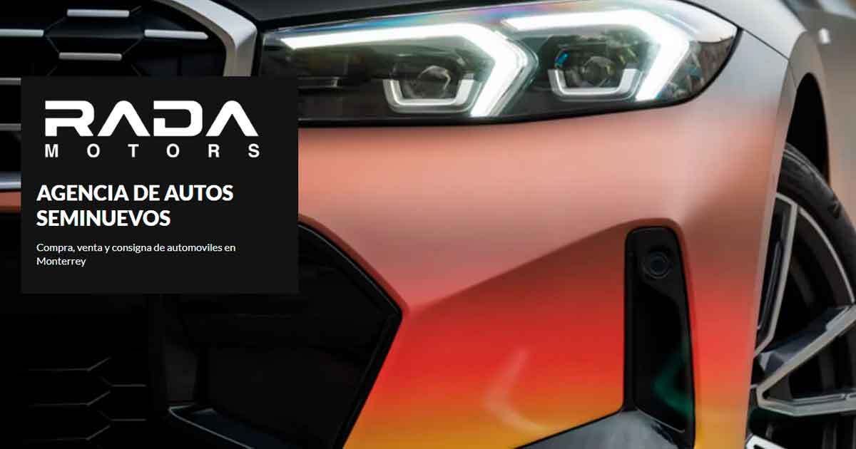 Vende tu auto | Rada Motors